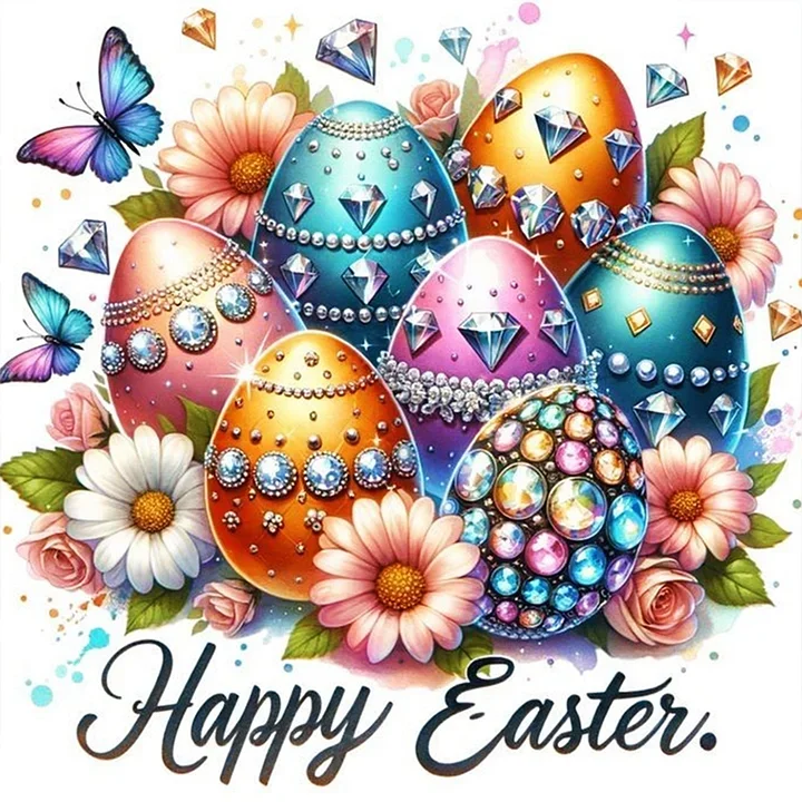 Paint by Numbers Kit Easter Eggs – diyartpaint