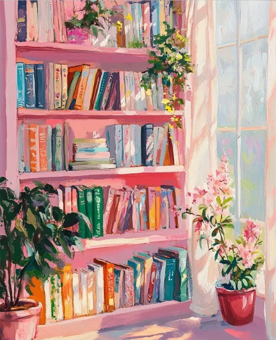 Paint by Numbers Kits Bookcase – diyartpaint